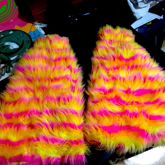 Other | Vintage Furry Boots | Poshmark